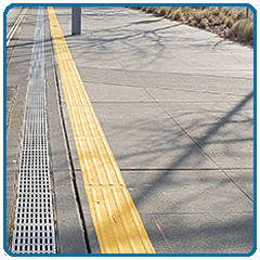Guidestrip for the blind or visually impaired | Tilco Parking Lot ...
